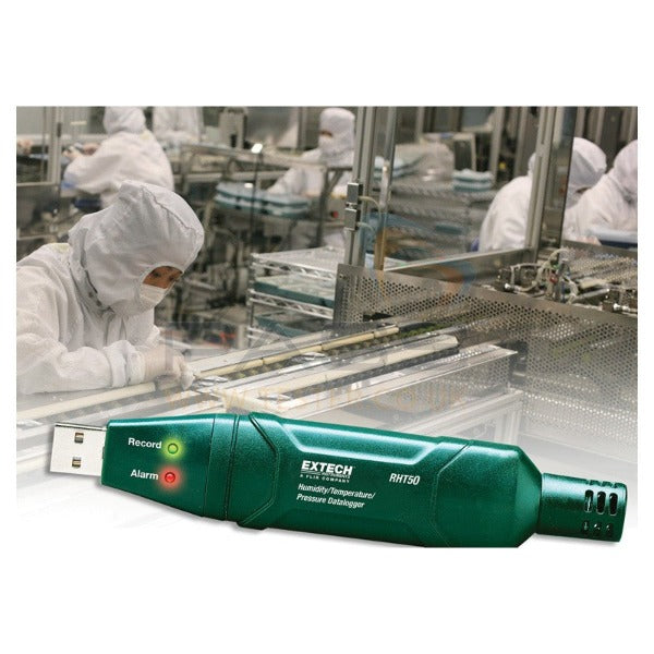 EXTECH RHT10 - Datalogger de Temperatura y Humedad Portátil - HYDROCULTURA
